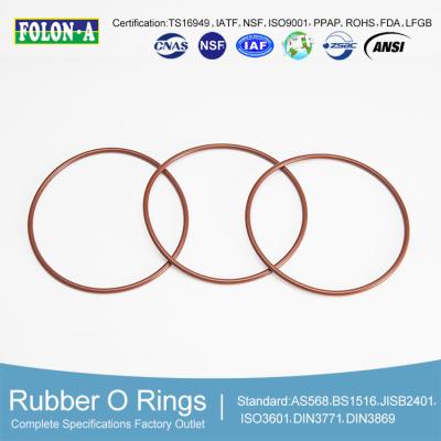 China Rubber O Rings High Elongation Black OEM Up to 10000 PSI Pressure Range for sale