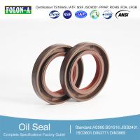 China FKM TC Double Lip Oil Seals -26°C to 230°C Temperature Range Brown Industrial Sealing Components for sale