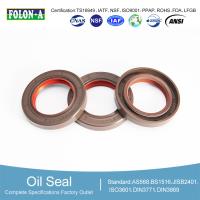 China FKM TC Double Lip Oil Seals -26°C to 230°C Temperature Range Brown Industrial Seals for Machinery Bearings for sale
