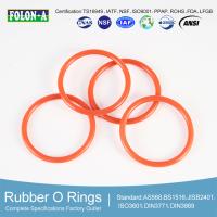 China Silicone O Rings -60°C to 230°C 60-70 Shore A Custom Sizes Mold Pressing for sale