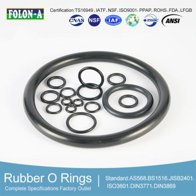 China FKM O Rings High Temp -40C to 280C Oil Solvent Resistant 14 MPa Tensile Strength AS568 for sale