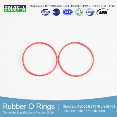 China Black EPDM O Rings 70 Shore A -50 to 150°C UV Weather Resistant Seals for sale