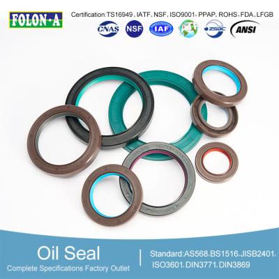 China FKM TC Double Lip Oil Seals -26°C to 230°C Temperature Range for Machinery Lubrication Systems for sale
