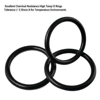 China FKM O Rings High Temp Tolerance +/-5 Shore A Chemical Resistant Seals for sale