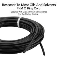 China FKM O Ring Cord 14 MPa Tensile Strength -40°C to 280°C High Temp Sealing for sale