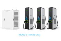 China Liquid cooled 500A ultra fast 480kW-Eichrecht distributed DC Charger with 3 terminals for sale