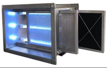 China PHT UVC-box equiped with Germicidal Lamps as air sterlizer for Rooftop units ducts or AHU System ducts help kill virus for sale