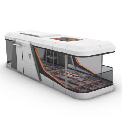 China Customizable Interior Decoration Luxury Modern Steel Space Capsule Mobile Integrated House for sale