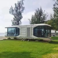China Outdoor Steel Structure Space Capsule Hotel Container House with Modern Design for sale