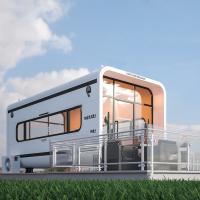 China Customized size 20ft/40ft prefab modular houses tiny homes cabin office portable home pod apple cabin mobile house for sale