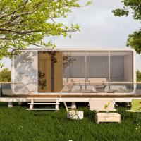 China Customized size 20ft/40ft prefab modular houses tiny homes cabin office portable home pod apple cabin mobile house for sale