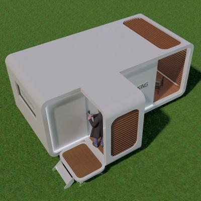 China Modern Luxury Steel Frame Apple Cabin House Tiny House Home stay for living office bar for sale