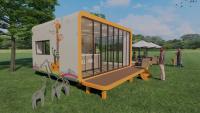 China Hotels Application Aluminum Apple Cabin Prefabricated Cabin for Smart Travel Homestay for sale
