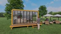 China Hotels Application Aluminum Apple Cabin Prefabricated Cabin for Smart Travel Homestay for sale