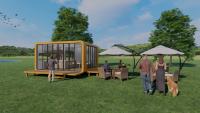 China Hotels Application Aluminum Apple Cabin Prefabricated Cabin for Smart Travel Homestay for sale