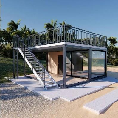China Detachable Prefabricated Container Prefab Houses with Customized Color and PVC Roofing for sale