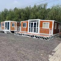 China Detachable Prefabricated Container Prefab Houses with Customized Color and PVC Roofing for sale