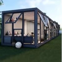 China Detachable Prefabricated Container Prefab Houses with Customized Color and PVC Roofing for sale