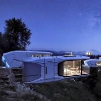 China Prefab House Design Tourist Resort Prefabricated Home Furnished Cabin Homes Villa Capsule Cabin for sale