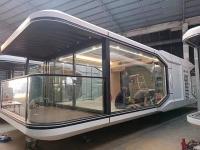 China Prefab House Design Tourist Resort Prefabricated Home Furnished Cabin Homes Villa Capsule Cabin for sale