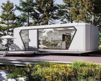 China High quality  Prefab house camping capsule modular container house modular luxury prefabricated home glass house design for sale