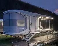 China High quality  Prefab house camping capsule modular container house modular luxury prefabricated home glass house design for sale