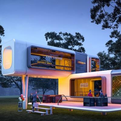 China Apple Cabin 20Ft 40Ft Outdoor Modern Smart Prefab Tiny Capsule House Mobile Office Space Capsule House for sale