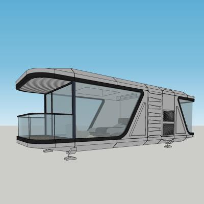 China Tourist Attractions Smart Tiny House with Galvanized Steel Frame and High End Smart Hotel for sale
