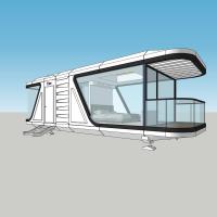 China Customized Vacation Space Capsule Leisure house Steel Frame Structure mobile House Prefabricated for sale