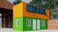 China Convenient Creative Packing Box Assembled Flat Pack Container House 6058*2438*2896mm for sale