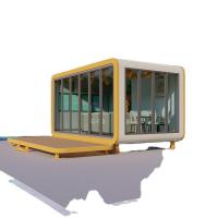 China Outdoor Apple cabin mobile hotel smart office glass sun room cafe scenic spot modular cabin house for sale