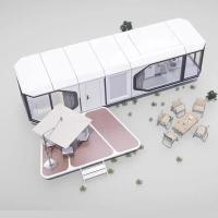 China 2024 new design Customized low price guaranteed quality mobile space capsule home prefab steel container house for sale