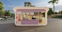 China Contemporary Design Style Foldable Prefab Container Homes 40ft Folding Living Solution for sale