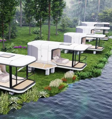 China Luxury Mobile Home Aluminum Prefabricated Full House Smart Space Capsule for Villages for sale