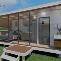 China Smart Travel Homestay 2024 Apple Cabin Prefabricated Cabin for Full House and Office for sale