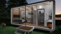 China Smart Travel Homestay 2024 Apple Cabin Prefabricated Cabin for Full House and Office for sale