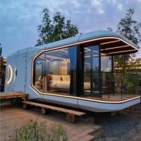 China Scenic Resort Tourism Site Luxury Prefab House with Outdoor Space and 8.5m/11.5m Size for sale