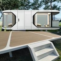 China Scenic Resort Tourism Site Luxury Prefab House with Outdoor Space and 8.5m/11.5m Size for sale