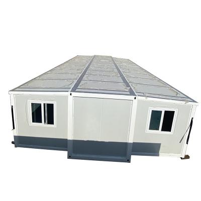 China Farmhouse Design Style Qualified Double Wing Container Houses with Aluminum Window for sale