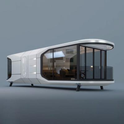 China Hotel Stay Modern Space Capsule House with Fluorocarbon Aviation Aluminum Alloy Shell for sale