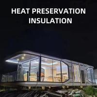 China Aluminum Hollow Tempered Glass Doors and Windows Prefab Space Capsule House for Hotel for sale
