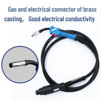 China Customized 4m 5m 8m Cable Length Binzel Type CO2 Gas Air Cooled Mig Welding Torch 15AK for sale