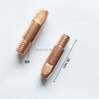 China 1.0mm Copper Contact Tip for Binzel Type 24KD CO2 MIG Torch Nozzle Protector Included for sale