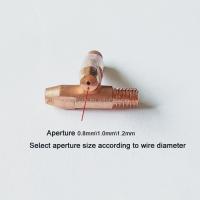 China 1.0mm Copper Contact Tip for Binzel Type 24KD CO2 MIG Torch Nozzle Protector Included for sale