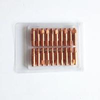 China 1.0mm Copper Contact Tip for Binzel Type 24KD CO2 MIG Torch Nozzle Protector Included for sale
