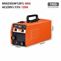 China 120A Flux Cored Wire Mini Inverter No Gas Self-Shield MIG Welding Machine MIG 200 for sale
