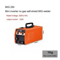 China 120A Flux Cored Wire Mini Inverter No Gas Self-Shield MIG Welding Machine MIG 200 for sale