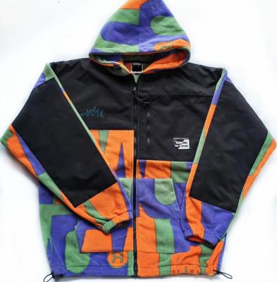 China Men's 100% Polyester Polar Fleece Jacket 315GSM with Zipper Pockets for Outdoor Casual Wear for sale