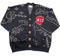 China 100% Cotton Heavy Jacquard Cardigan 7GG Winter Thick Casual Wear for Men Women for sale