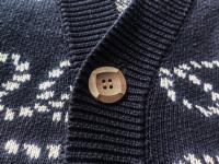 China 100% Cotton Heavy Jacquard Cardigan 7GG Winter Thick Casual Wear for Men Women for sale